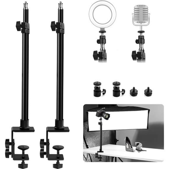 Cameras, Photo & Video | 2 Pack C Clamp Desk Mount Light Stand With 14 ...